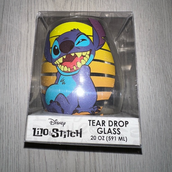 Disney | Kitchen | New Disney Lilo Stitch Tear Drop Glass | Poshmark